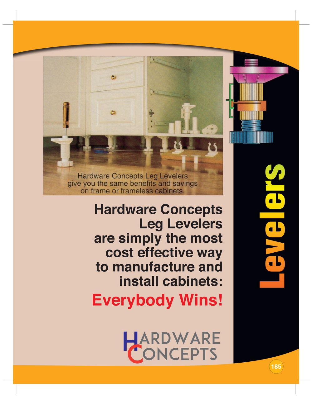 HEAVY DUTY LEG LEVELERS - Hardware Concepts